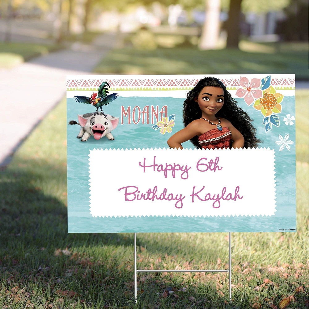 PartyCity Custom Moana Yard Sign | Hamilton Place