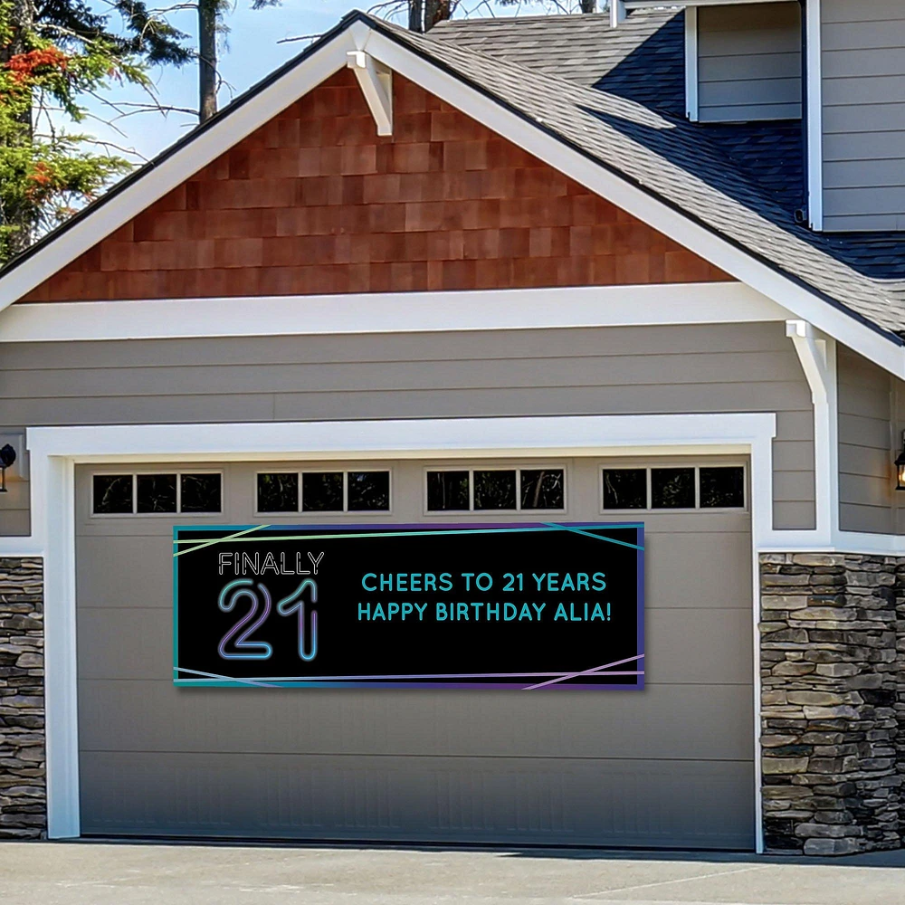 PartyCity Custom Finally 21 Horizontal Banner | Hamilton Place