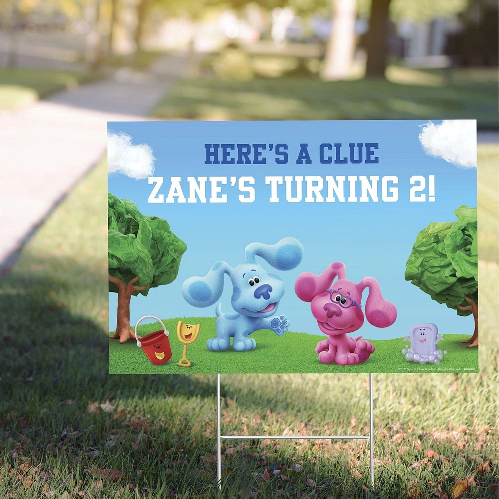 PartyCity Custom Blue's Clues & You! Plastic Yard Sign | Hamilton Place