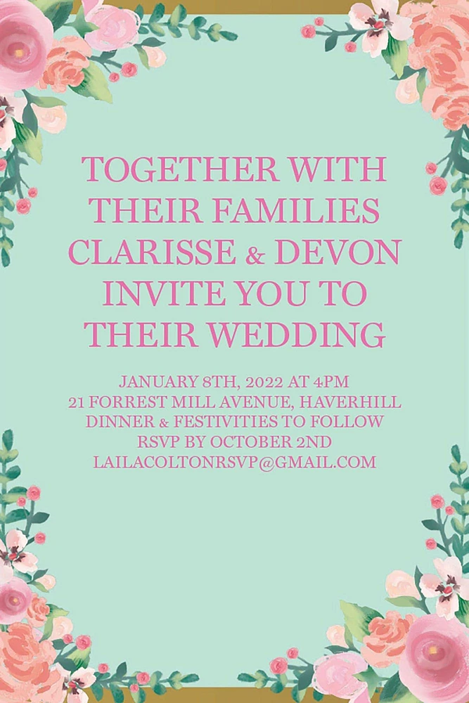 PartyCity Custom Mint to Be Cardstock Invitations | Hamilton Place