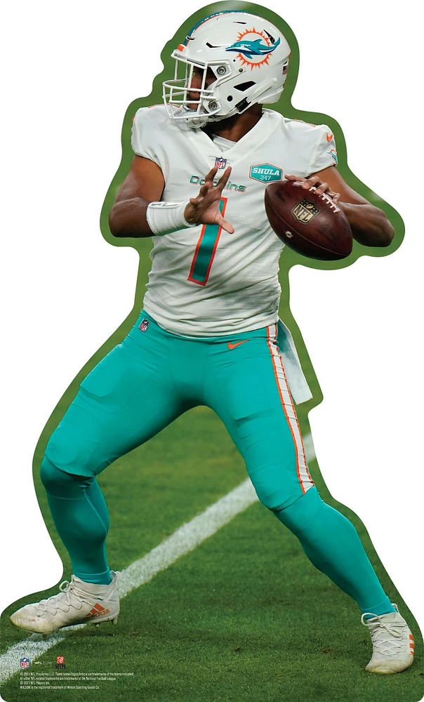 PartyCity NFL Miami Dolphins Tua Tagovailoa Cardboard Cutout | Hamilton ...