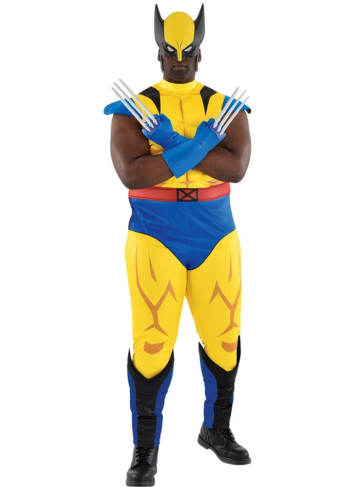PartyCity Adult Wolverine Plus Size Costume - Marvel X-Men '97 ...