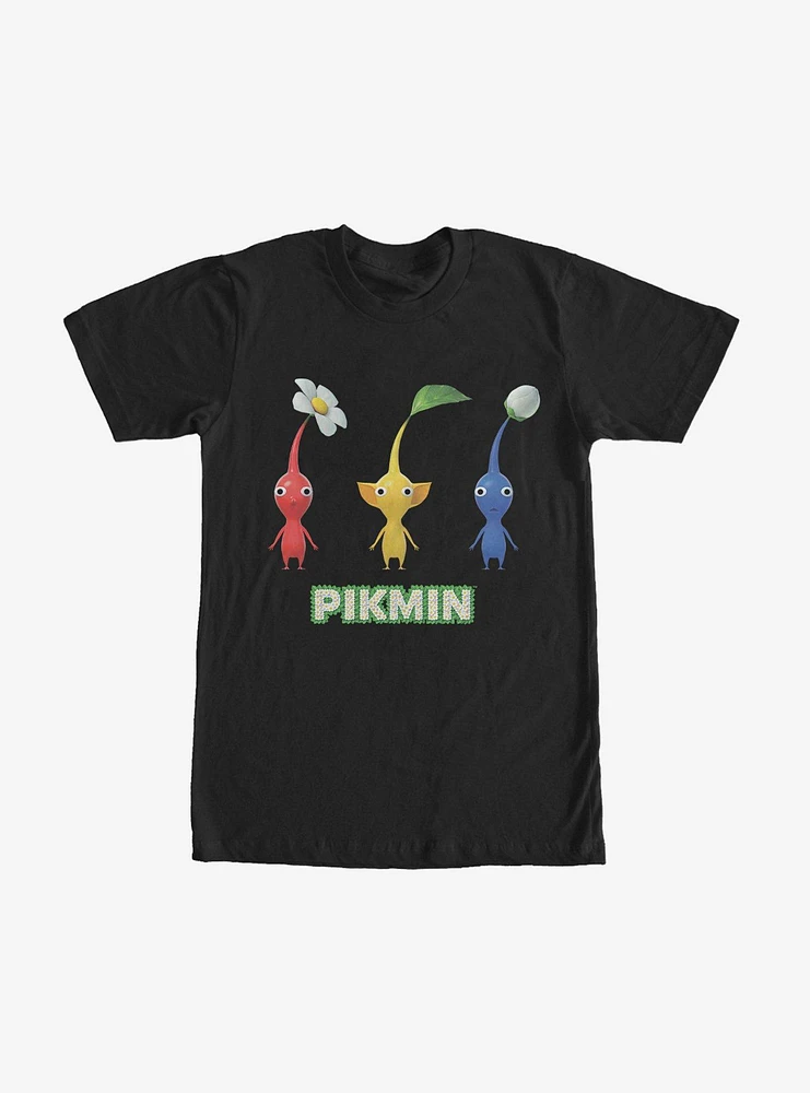 Hot Topic Nintendo Three Pikmins a Row T-Shirt | Hamilton Place