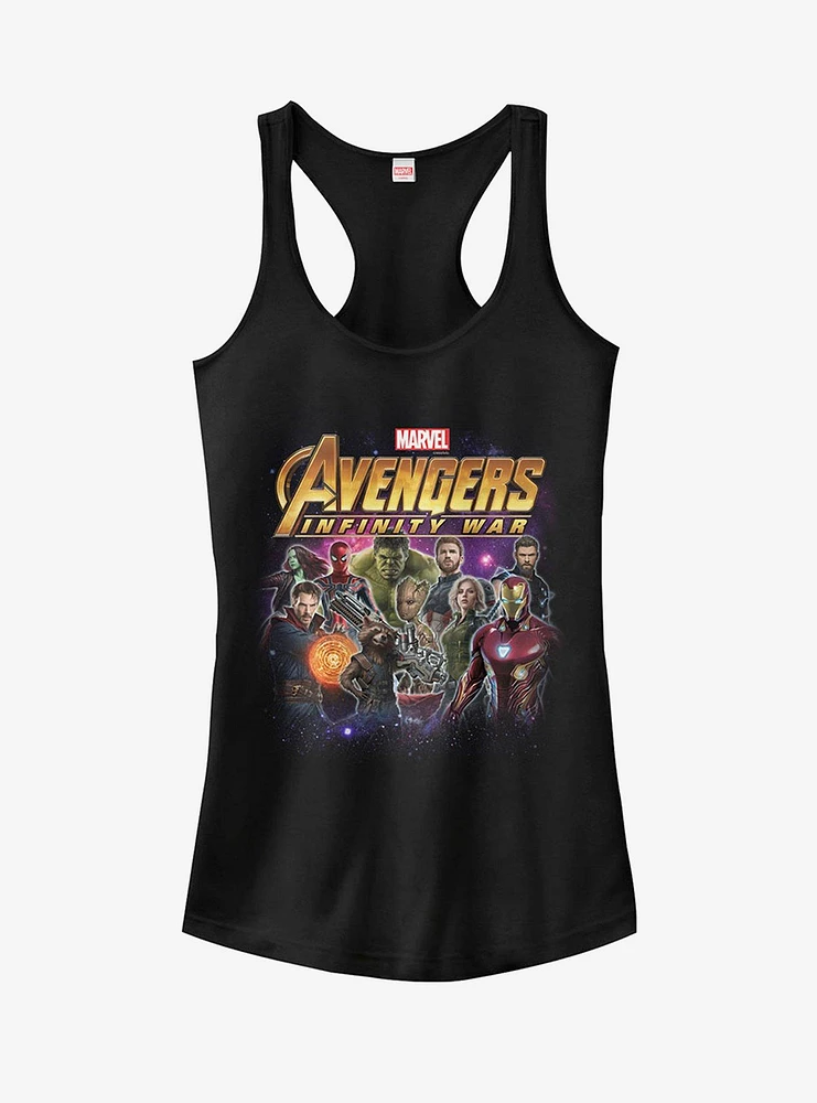 Hot Topic Marvel Avengers: Infinity War Character Shot Girls Tanks ...