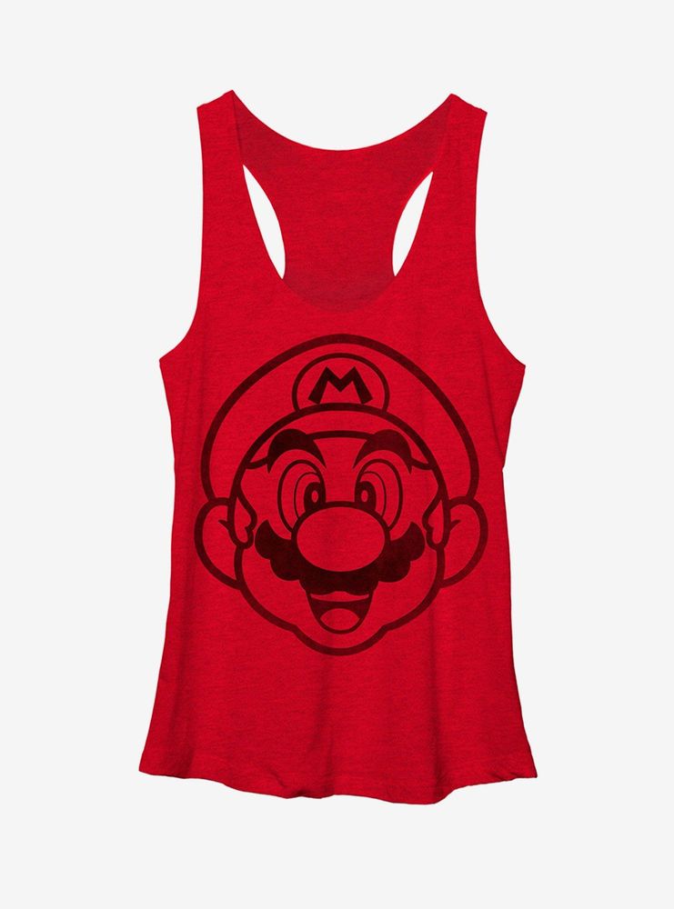 Super Mario Nintendo Super Mario Bros. Outline Womens Tank Top ...