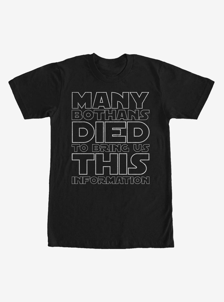 Boxlunch Star Wars Many Bothans Died T-Shirt | Hamilton Place