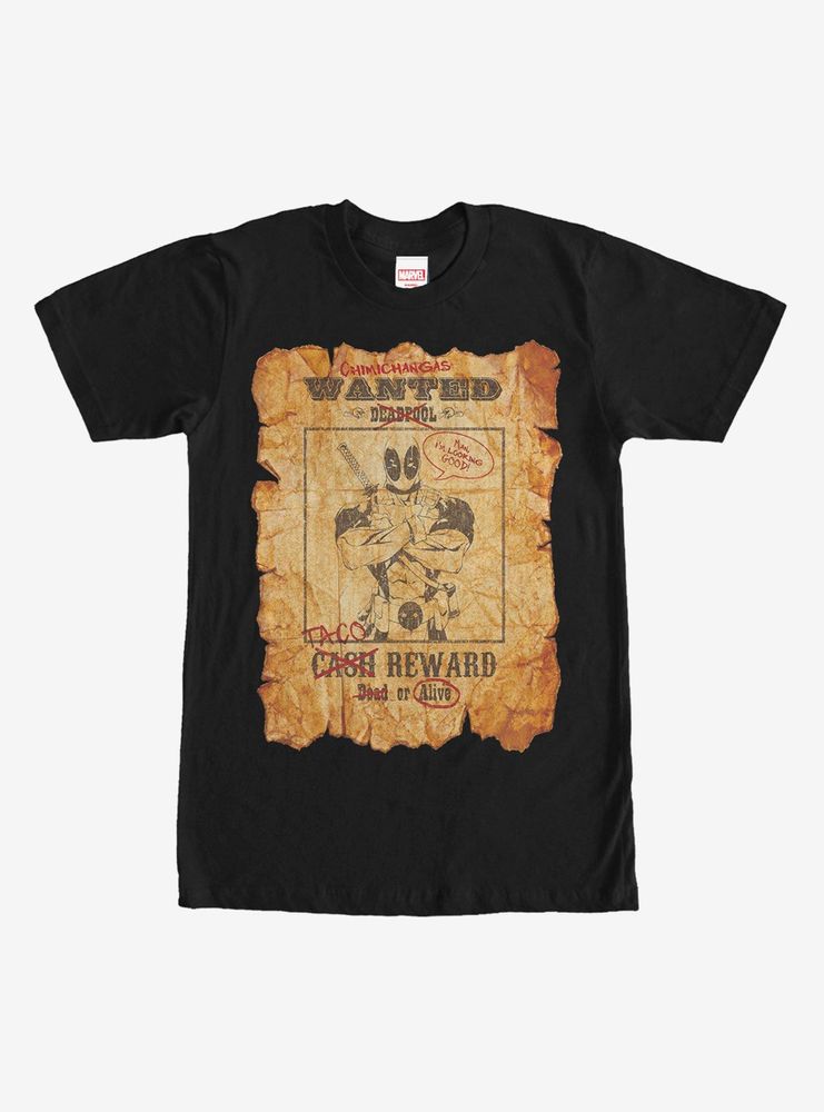 Marvel Deadpool Wanted Poster T-Shirt | Hamilton Place