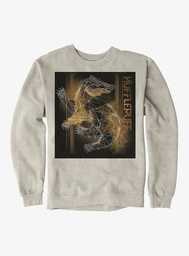 Hot Topic Harry Potter Hufflepuff Logo Outline Black Hoodie | Mall of ...