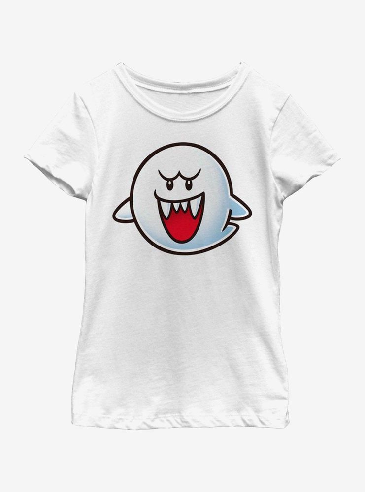 Nintendo Super Mario Boo Face Youth Girls T-Shirt at Mall of America ...