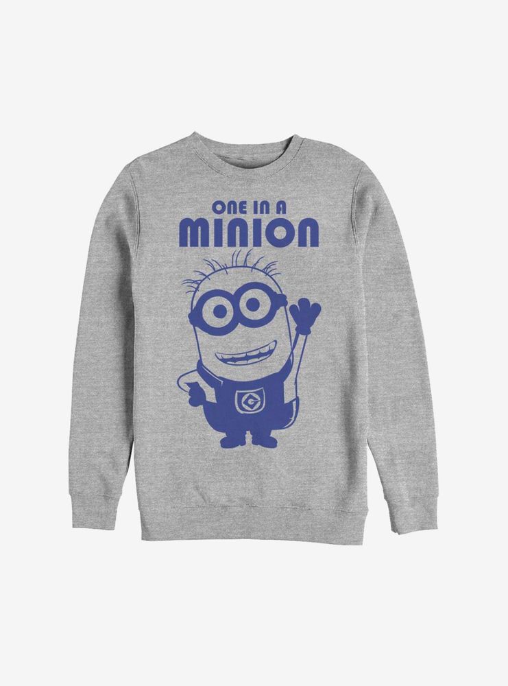 Minions Merch Despicable Me Minions One A Minion Sweatshirt | Mall of ...
