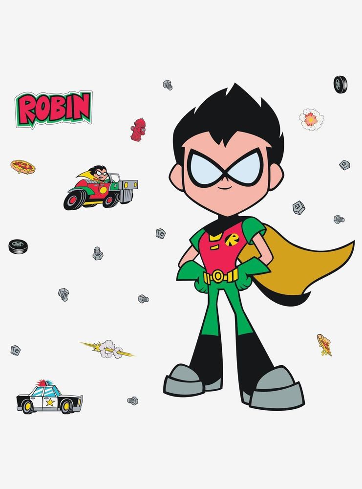 Boxlunch DC Comics Teen Titans Go! Robin Peel And Stick Giant Wall ...