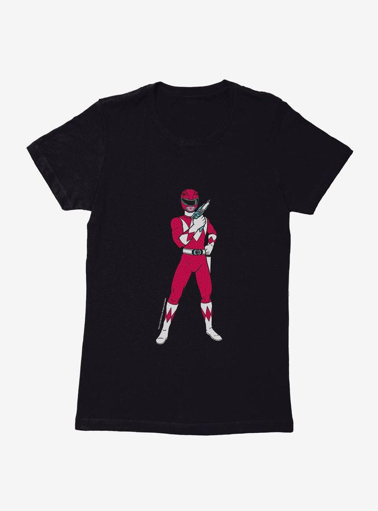 Boxlunch Mighty Morphin Power Rangers Red Ranger Ready Aim Womens T ...