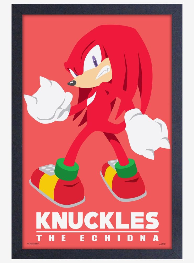 Boxlunch Sonic The Hedgehog Modern Character Knuckles Poster | Mall of ...