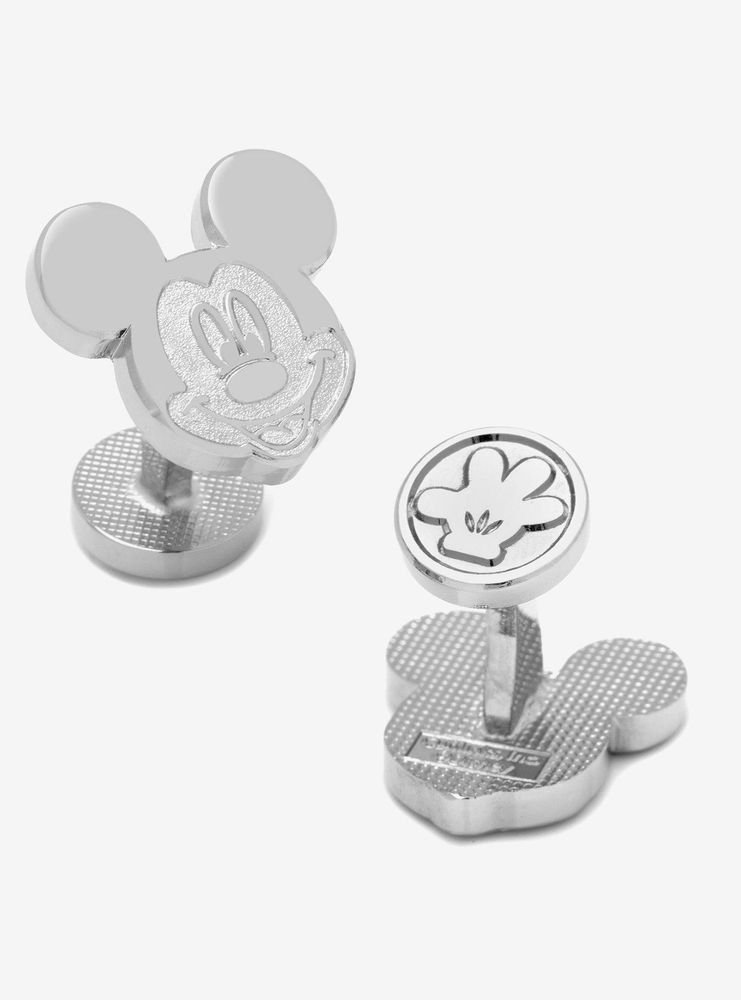 Boxlunch Disney Mickey Mouse Silver Mickey Mouse Cufflinks | Hamilton Place