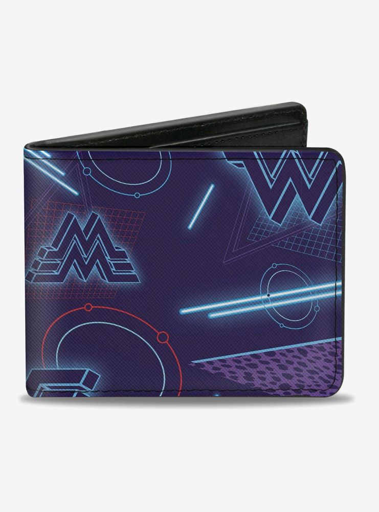 Boxlunch DC Comics Wonder Woman 1984 Logo 80s Neons Bifold Wallet ...