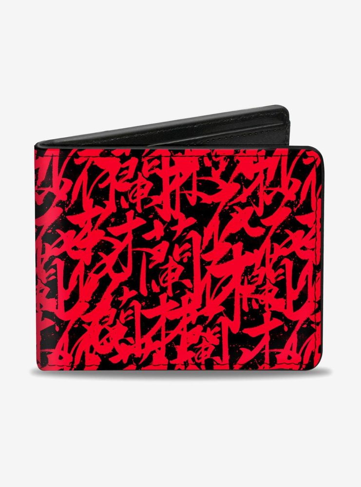 Boxlunch Disney Mulan Chinese Characters Collage Bifold Wallet | Mall ...
