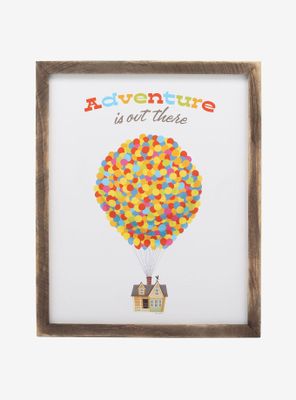 Boxlunch Disney Pixar Up Adventure Is Out There Framed Wood Wall Decor ...