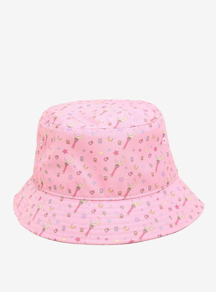 Hot Topic Sailor Moon Pink Icons Bucket Hat | Mall of America®