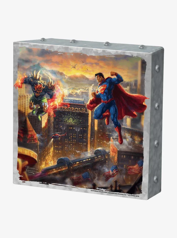 Superman DC Comics Superman Man Of Steel 10" x 10" Metal Box Art ...
