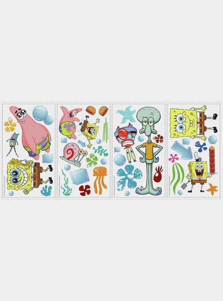 Nickelodeon Spongebob Squarepants Peel & Stick Wall Decals | Mall of ...