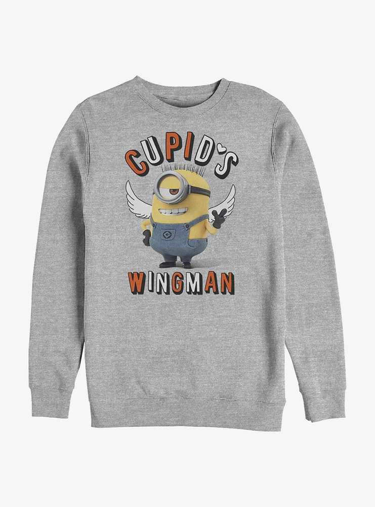 Hot Topic Minions Cupid's Wingman Crew Sweatshirt | Hamilton Place