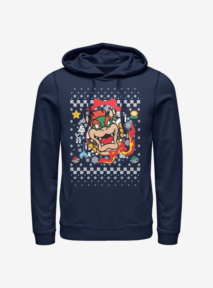 Gamer Nintendo Super Mario Wreath Bowser Sweater Hoodie | Mall of America®