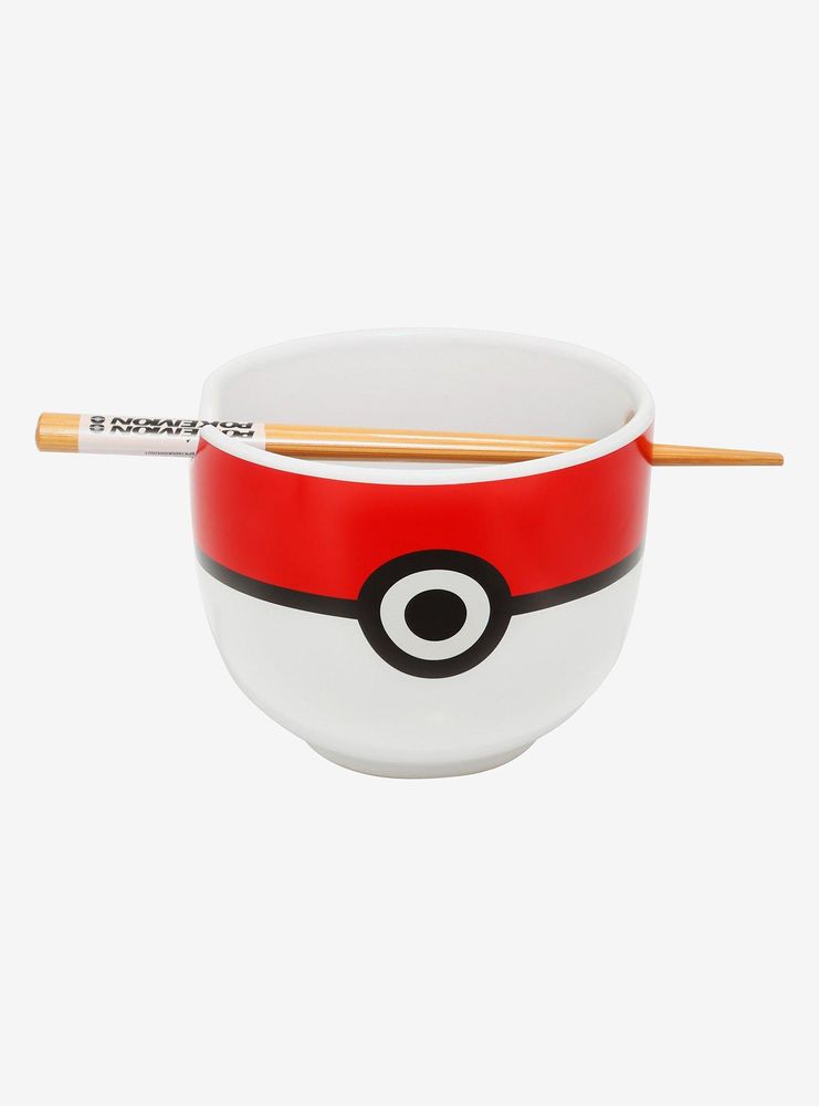 Boxlunch Pokémon Pokéball Ramen Bowl with Chopsticks | Hamilton Place