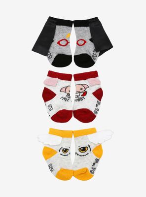 Harry Potter Harry, Dobby, & Hedwig Infant Sock Set - BoxLunch ...