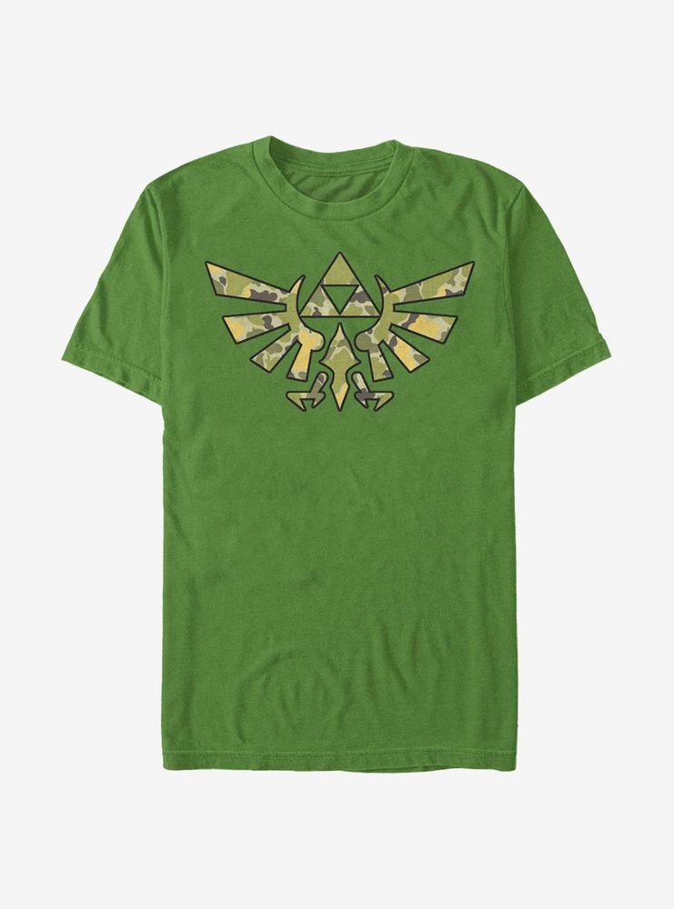 The Legend of Zelda Nintendo The Legend Of Zelda Camo Crest T-Shirt | Mall of America®