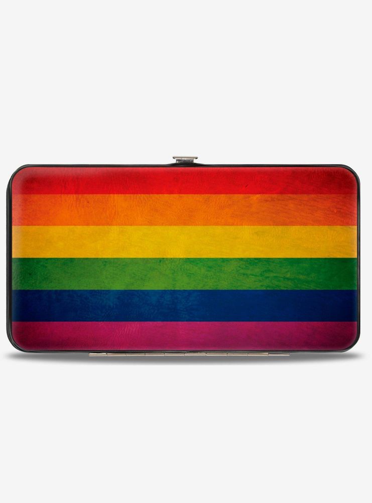 Boxlunch Weathered Rainbow Pride Flag Hinged Wallet | Hamilton Place