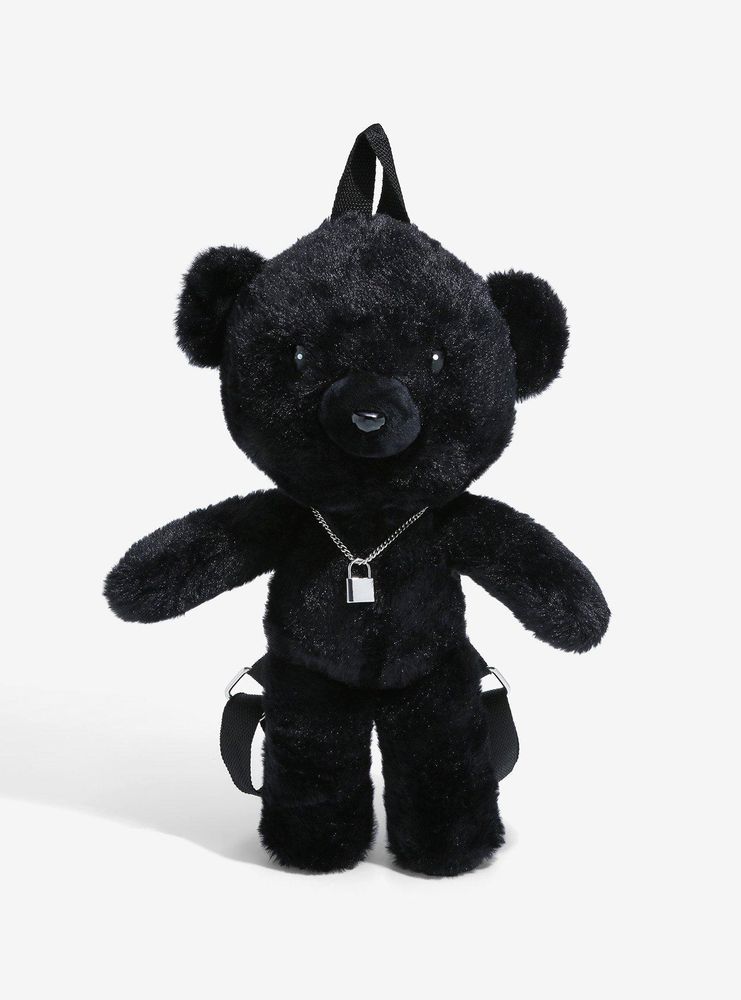 Hot Topic Black Teddy Bear Plush Backpack | Mall of America®