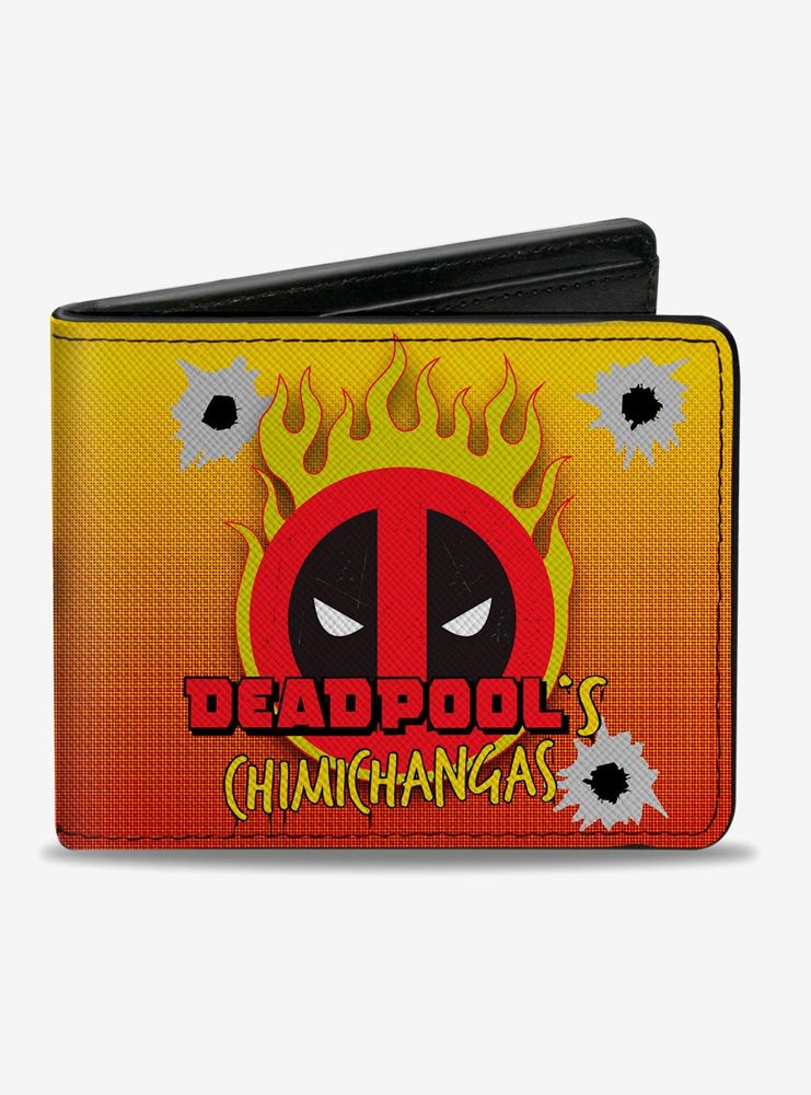 Boxlunch Deadpools Chimichangas Flaming Food Truck Bifold Wallet | Mall ...