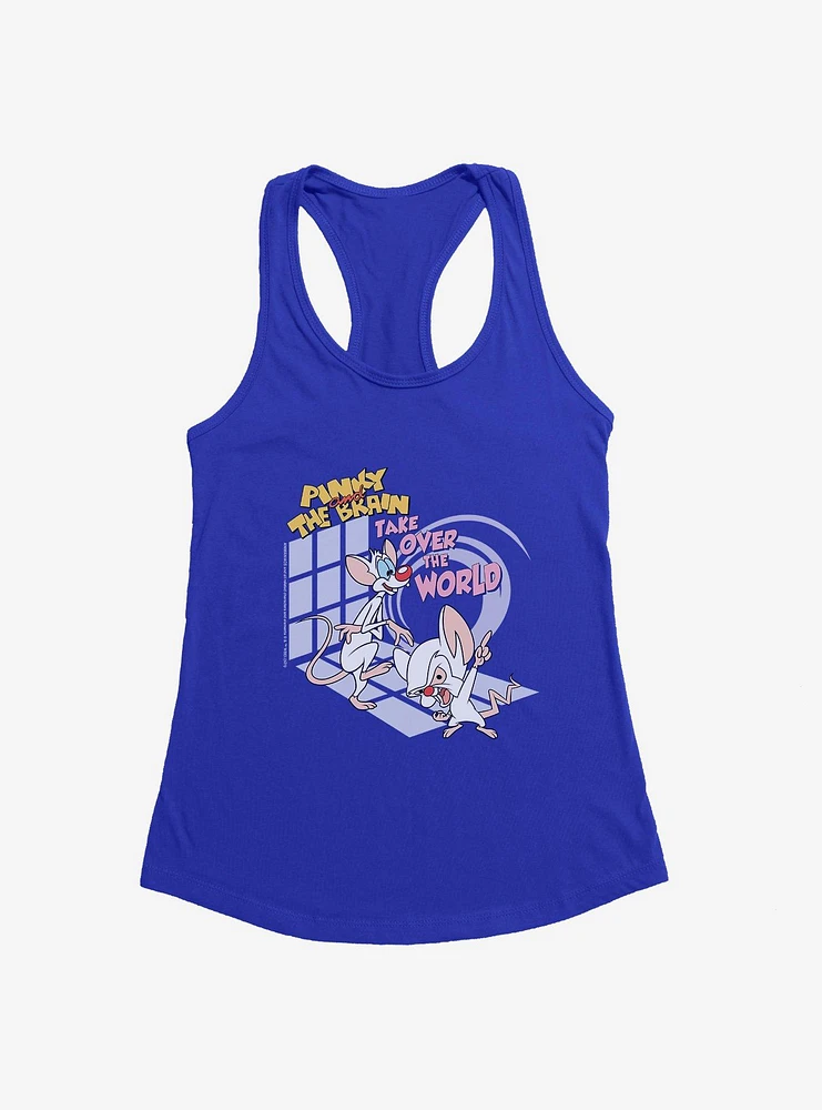 Hot Topic Animaniacs Pinky And The Brain Take Over World Girls Tank ...