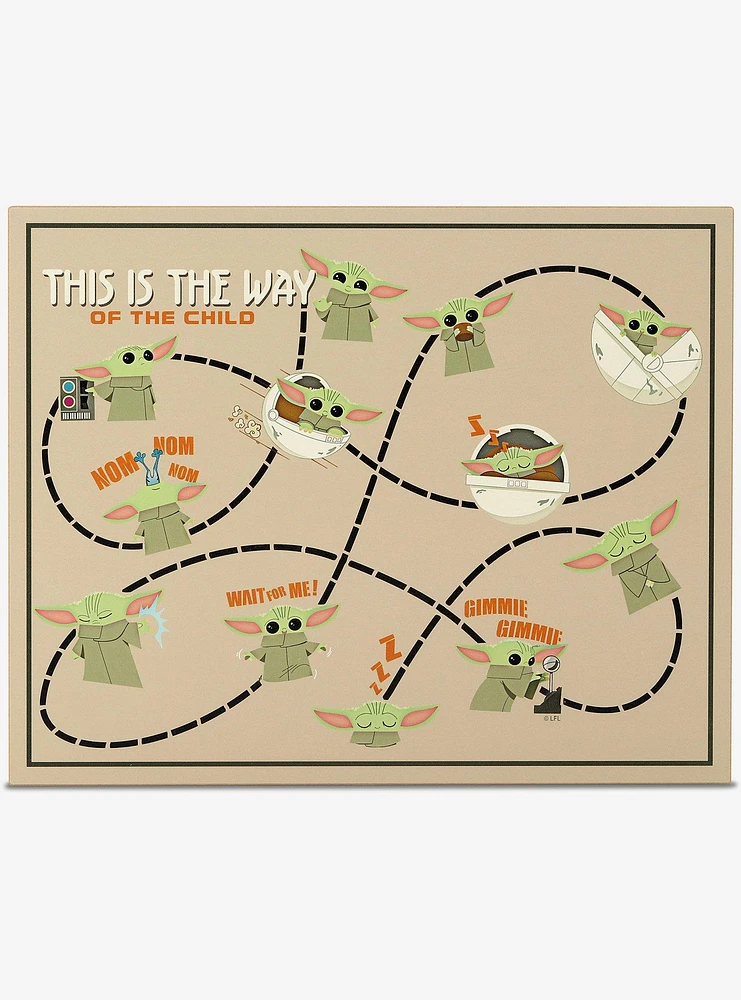 Hot Topic Star Wars The Mandalorian Baby Yoda Map Wood Wall Decor ...