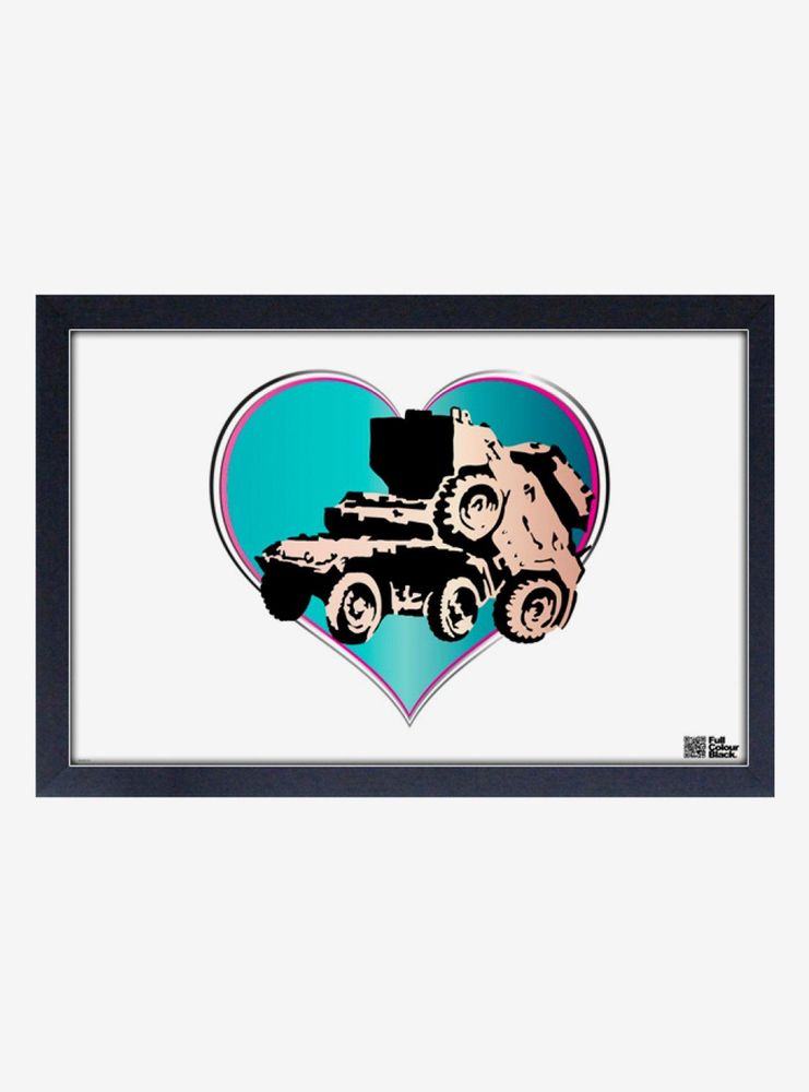 Boxlunch Banksy Tank On Tank Framed Wood Wall Art | Hamilton Place