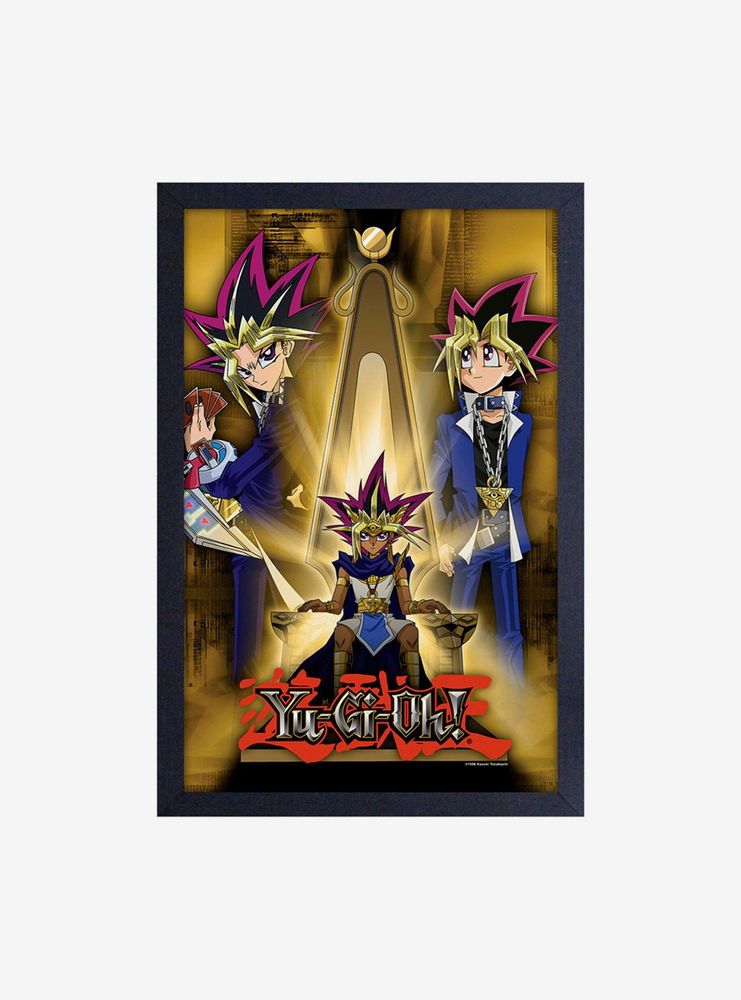 Anime Merch Yu-Gi-Oh Yami & Yugi Throne Framed Wood Wall Art at Mall of ...