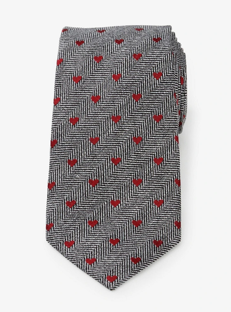 Hot Topic Herringbone Heart Tie | Hamilton Place