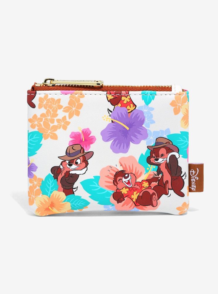 Loungefly Disney Chip & Dale Floral Coin Purse - BoxLunch Exclusive ...