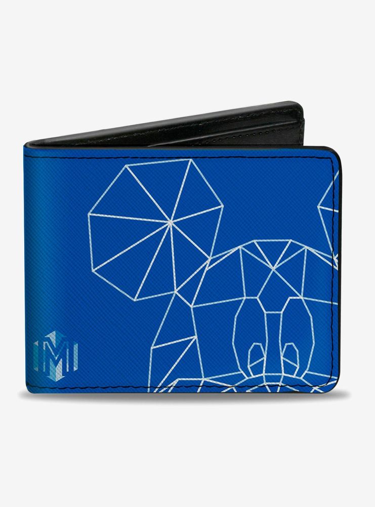 Boxlunch Disney Mickey Mouse Kaleidoscope Blueprint Bifold Wallet ...