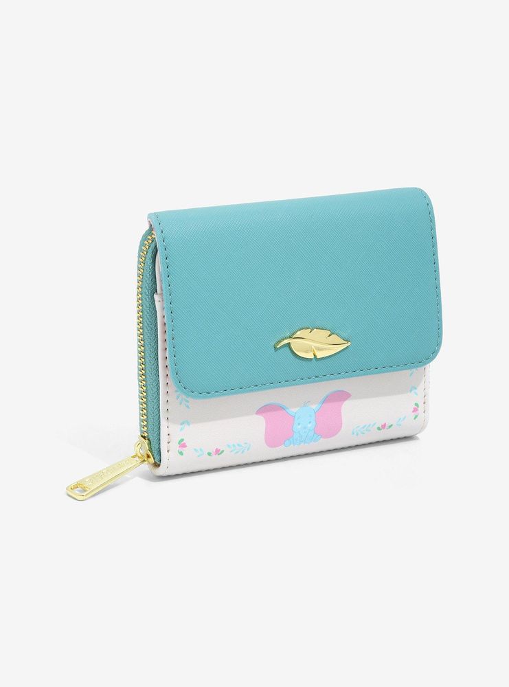 Boxlunch Loungefly Disney Dumbo Floral Small Zip Wallet - BoxLunch ...
