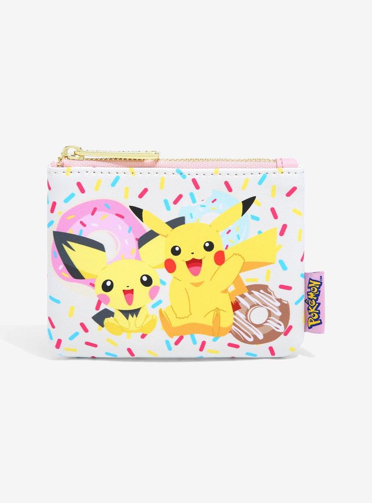 Pokemon Loungefly Pokémon Pichu & Pikachu Donuts Coin Purse - BoxLunch ...