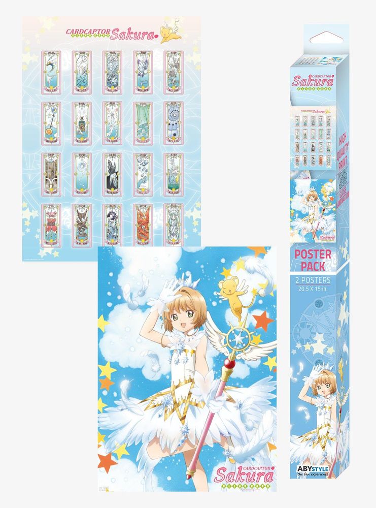 Anime Merch CardCaptor Sakura Clear Card Chibi Boxed Poster Set | Mall ...