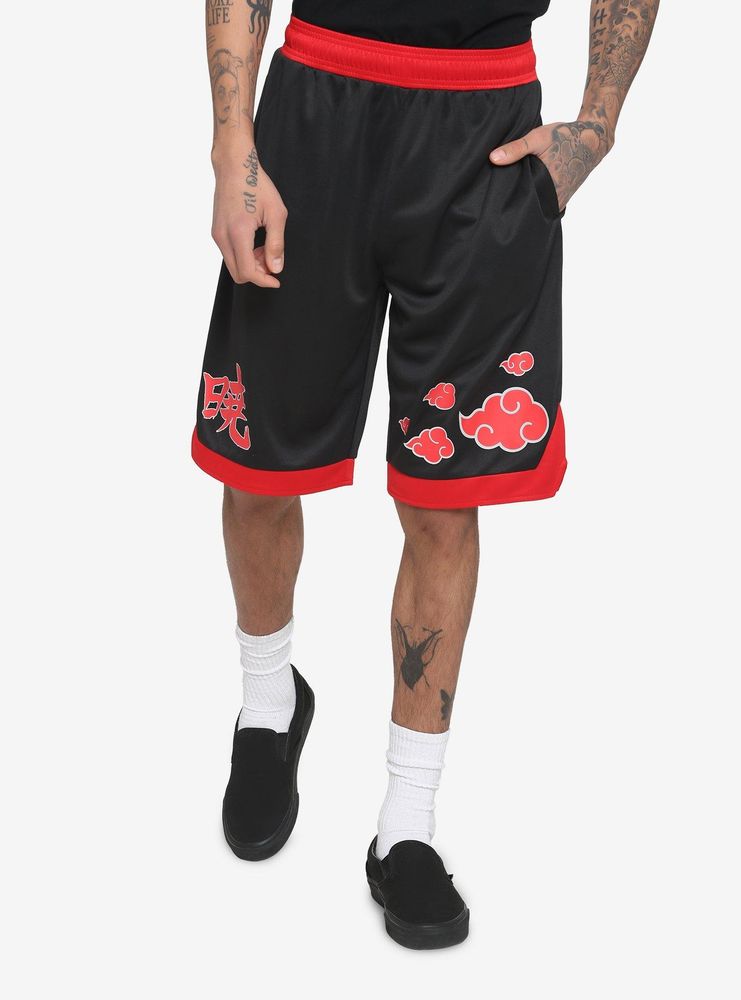 Hot Topic Naruto Shippuden Akatsuki Basketball Shorts | Mall of America®