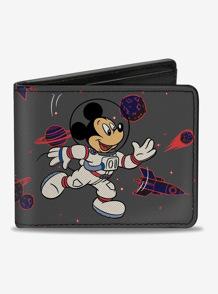 Boxlunch Disney Mickey Mouse Astronaut In Space Bifold Wallet ...