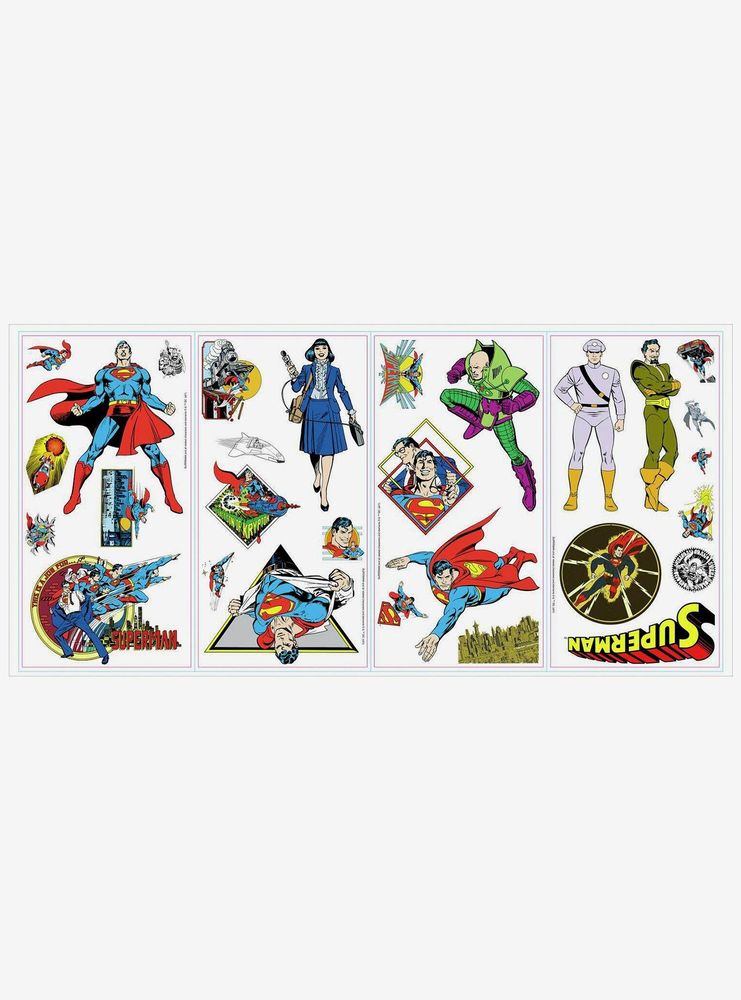 Superman DC Comics Superman Classic Peel & Stick Wall Decals | Mall of ...