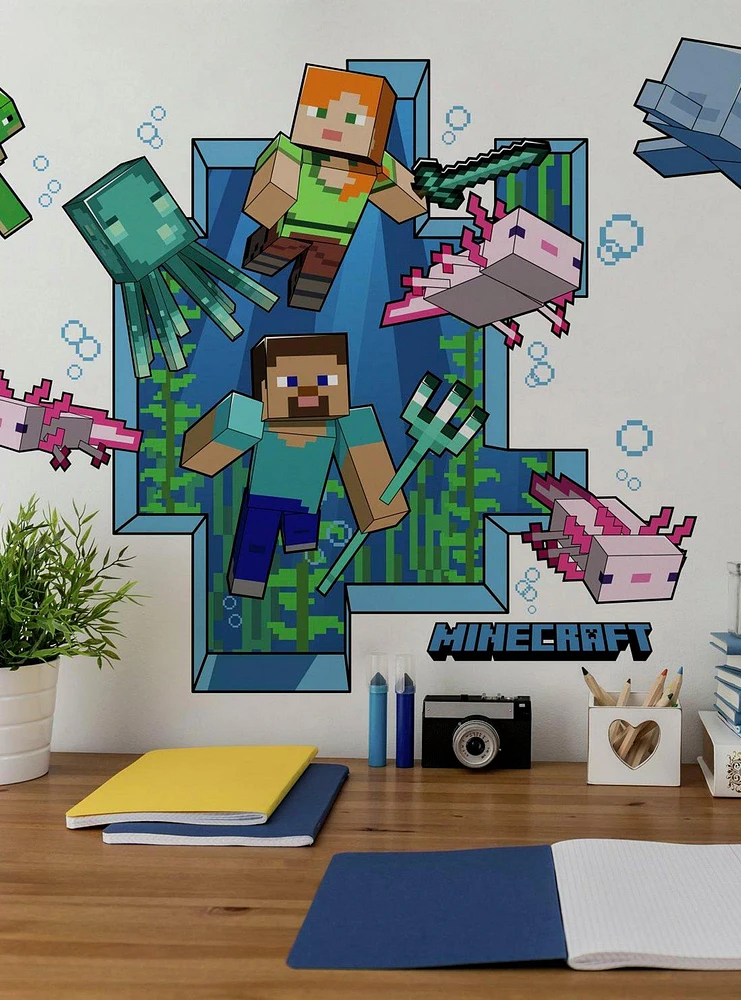 Hot Topic Minecraft Peel & Stick Giant Wall Decal | Mall of America®