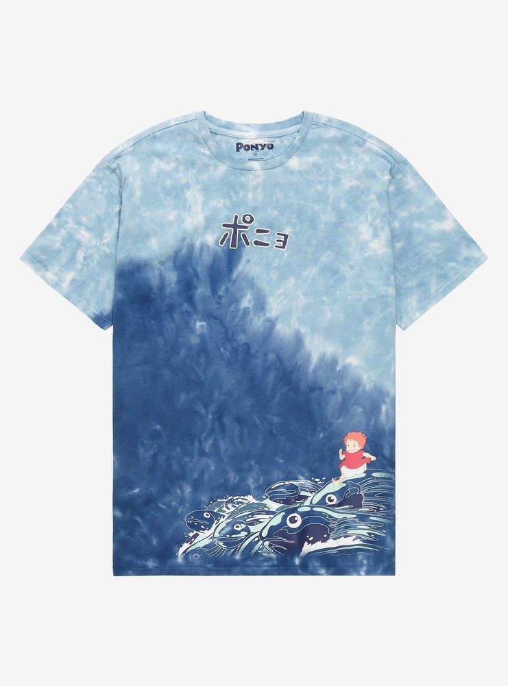 Boxlunch Studio Ghibli Ponyo Waves Dip-Dye T-Shirt - BoxLunch Exclusive ...
