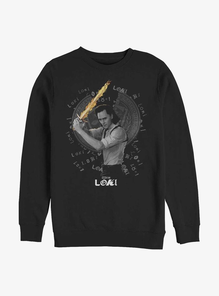 Loki Marvel Loki Wielding Laevateinn Sword Sweatshirt | Mall of America®