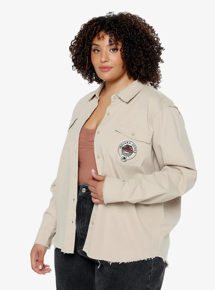 Boxlunch Our Universe Indiana Jones Patch Plus Utility Overshirt ...