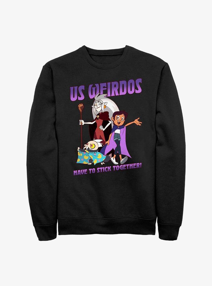 The Owl House Disney The Owl House Weirdos Unite Sweatshirt | Hamilton ...
